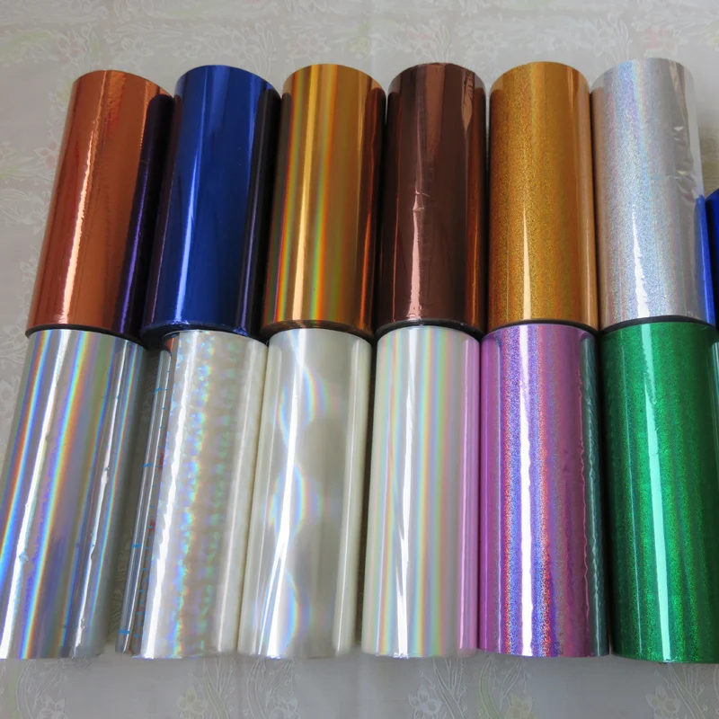 1 roll Hot Stamping Foil Paper Roll Holographic foil transparent foil ...