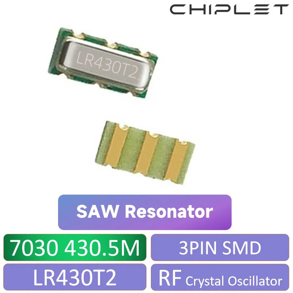 20pcs-7030-SAW-Resonator-3P-430-5M-430-5MHZ-LR430T2-LR430-430-5M-SMD-RF ...