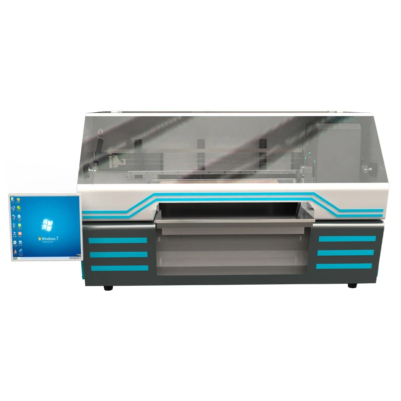 Small A4 UV Printer Inkjet Flatbed Printer With Rollers For Printing ...