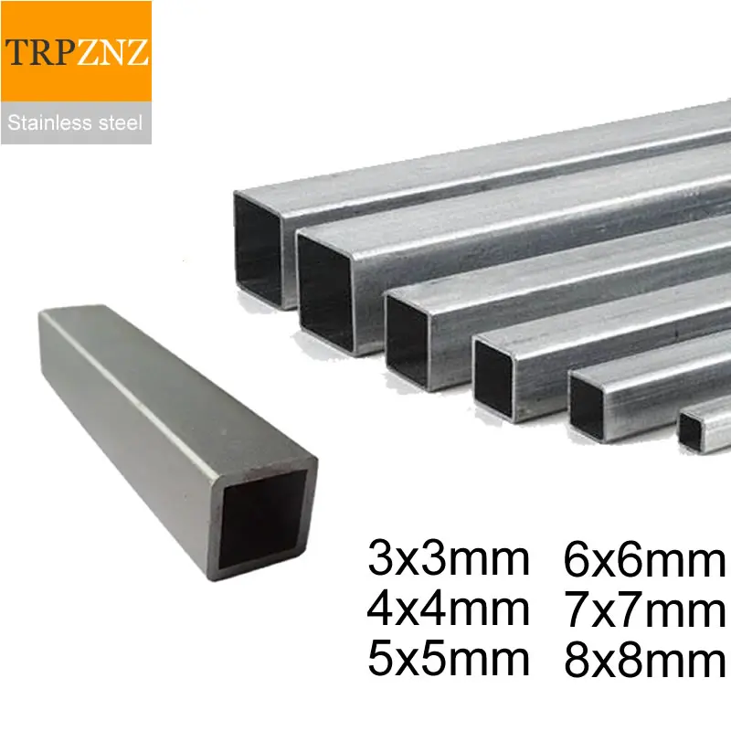 304-stainless-steel-small-square-tube-pipe-Hollow-square-steel-rod ...