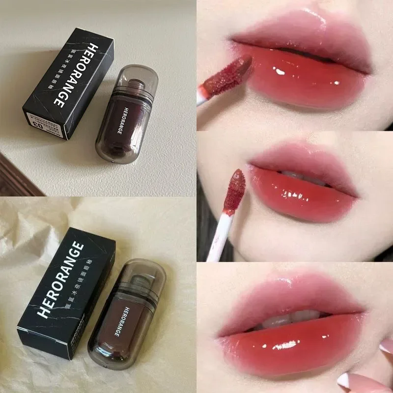 Plasma-Red-Mirror-Water-Lip-Gloss-Lip-Glaze-Transparent-Glass-Lip-Oil ...