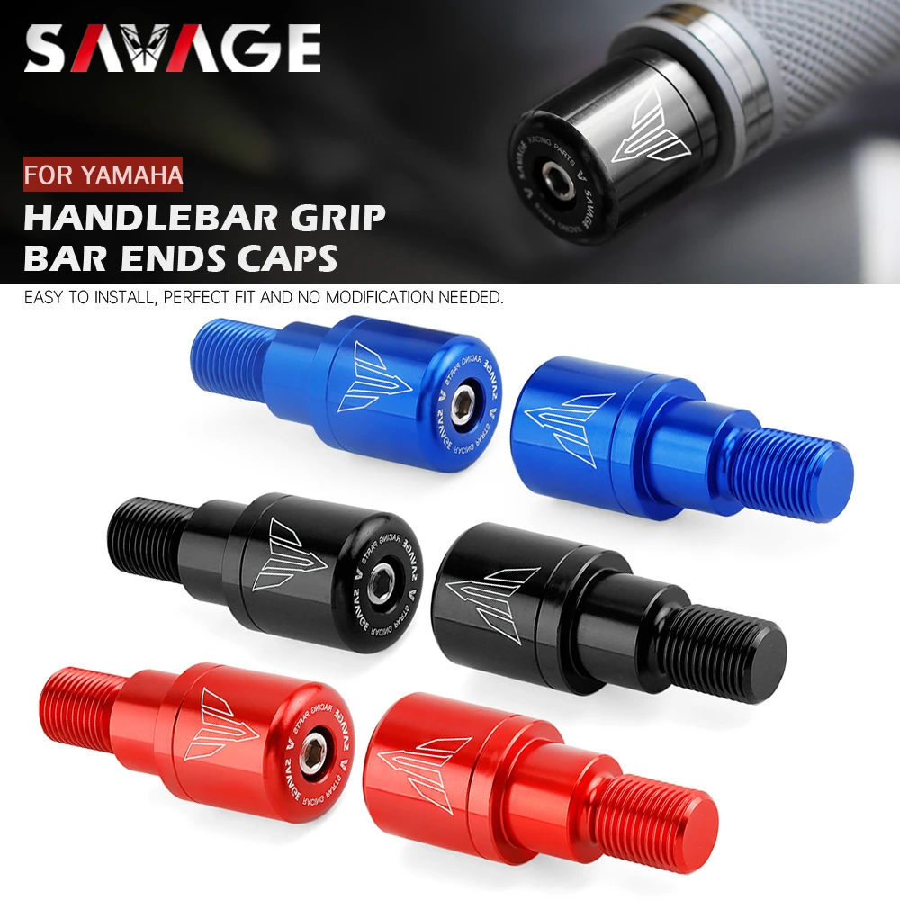 Handlebar Grip Bar Ends Caps For Yamaha Mt-07/tracer Mt-09 Mt-10 Fz-07 ...