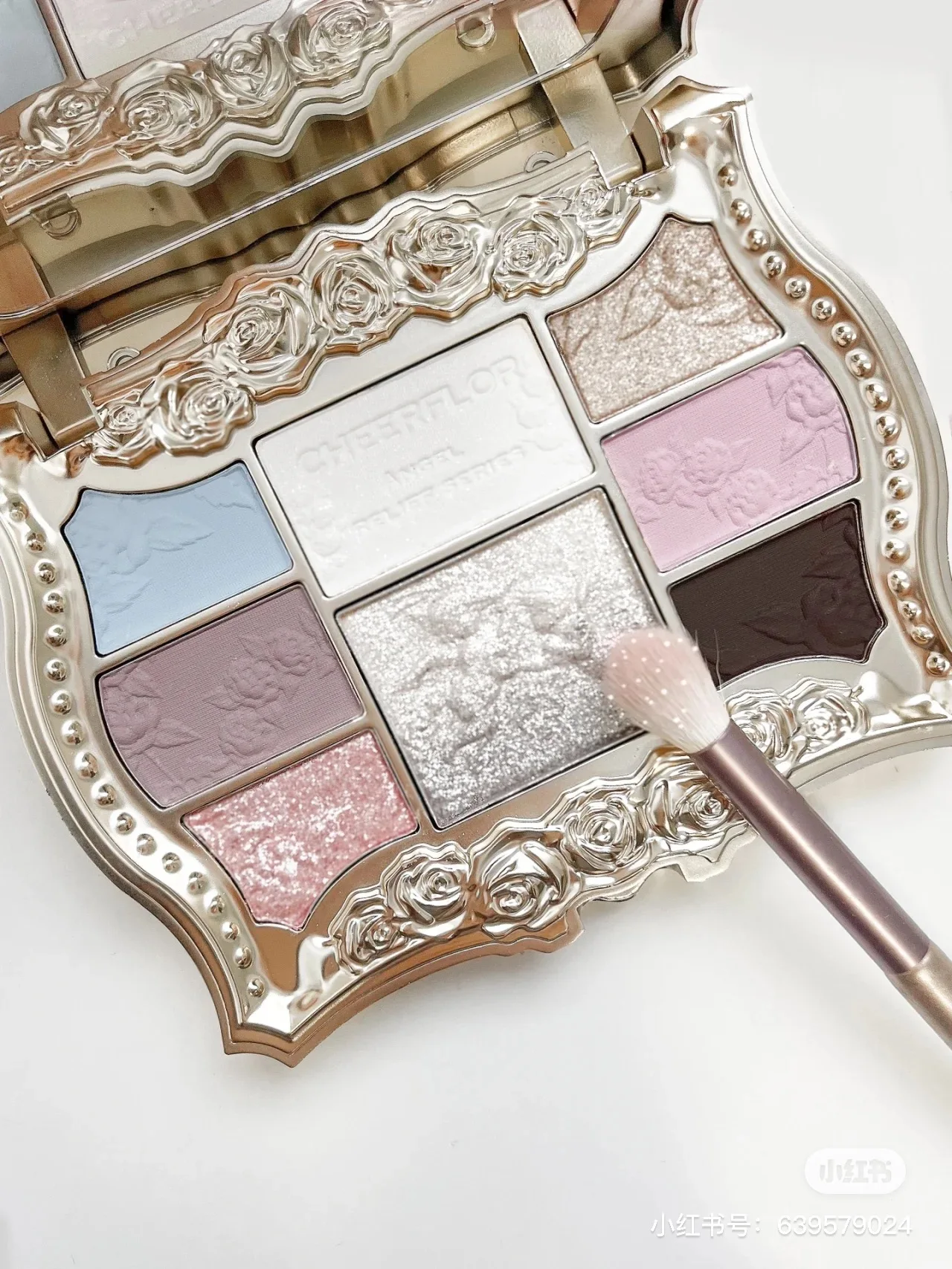 Cheerflor-Embossed-Eyeshadow-Plate-Pearlescent-Eyeshadow-Highlight ...