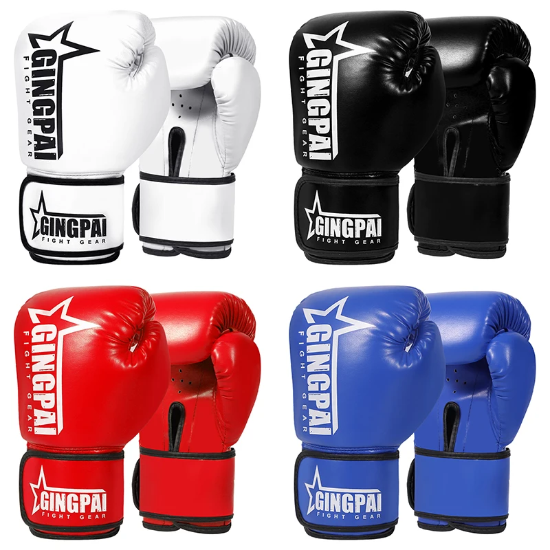 Boxing Gloves for Men Women PU Karate Muay Thai Guantes De Boxeo Free ...
