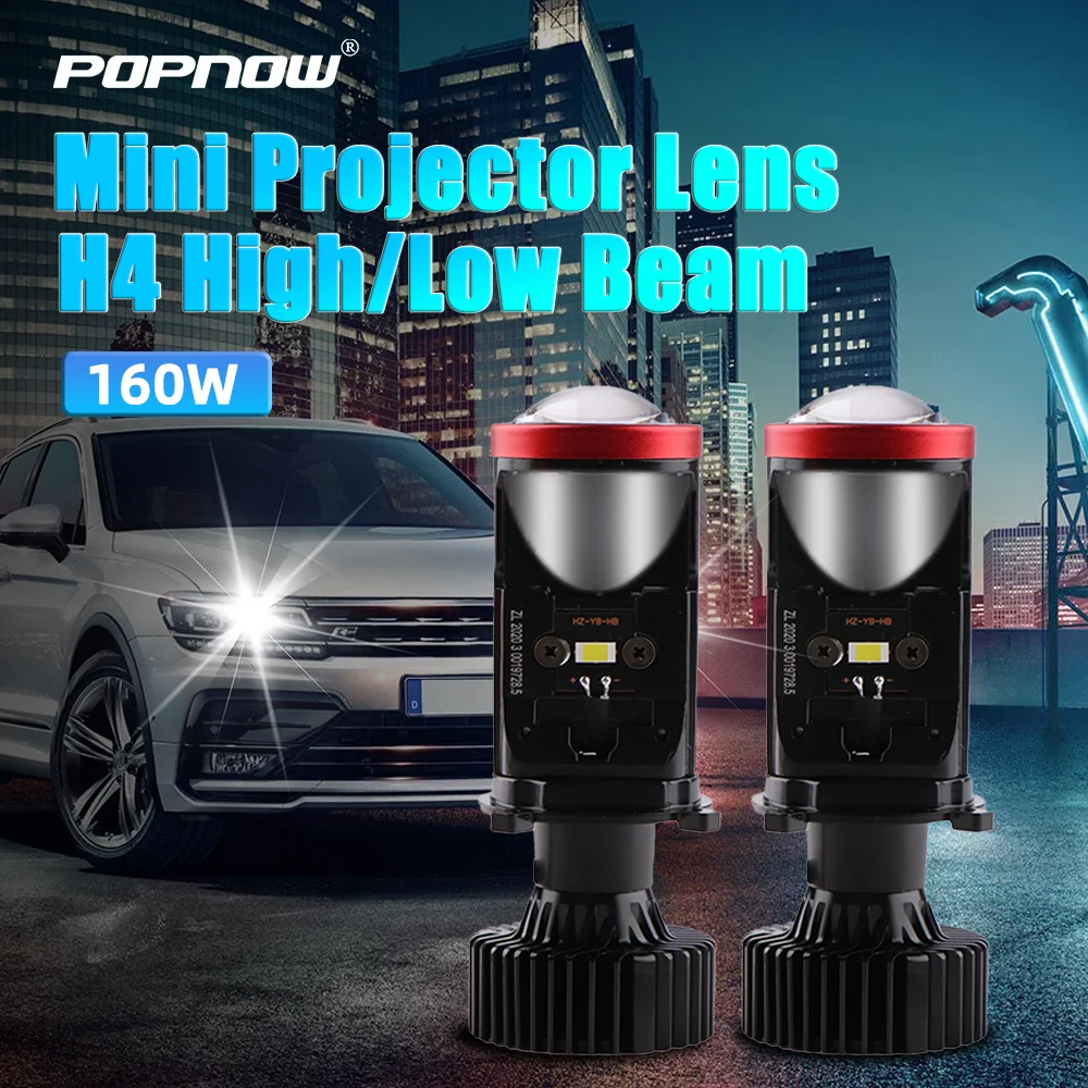 18000LM-Y8-H4-LED-Headlights-With-Projector-Lens-Turbo-Fan-Auto-Head ...
