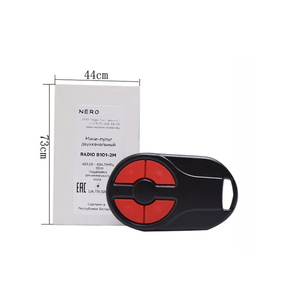 434-92MHz-Nero-Black-8101-2m-4m-Scroll-Code-Garage-Door-Remote-Control ...