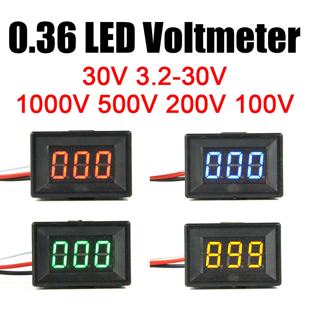 0-36-DC-Voltmeter-1000V-500V-300V-200V-100V-30V-LED-Digital-Voltage ...