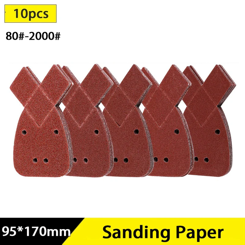 10pcs 95x170mm 4Hole Sandpaper 80 to 2000 Grits Sanding Dics for Wood ...