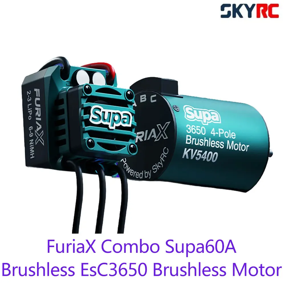 SKYRC FuriaX Supa Combo Supa 3650 4極 KV5400 ブラシレスモーターと60A ESC RCカー用 SK ...