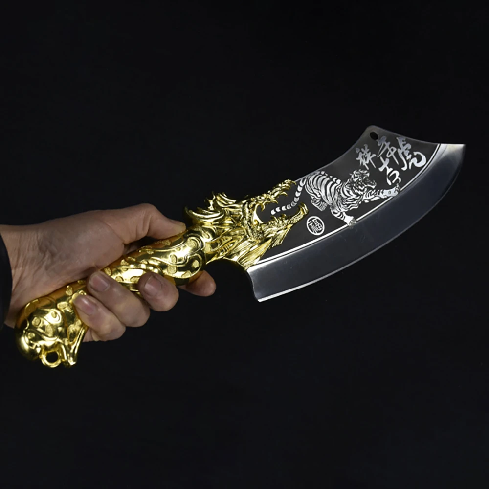 XSG Machete Big Bone Chopper Handmade Forjado 10 Polegada Facas de ...