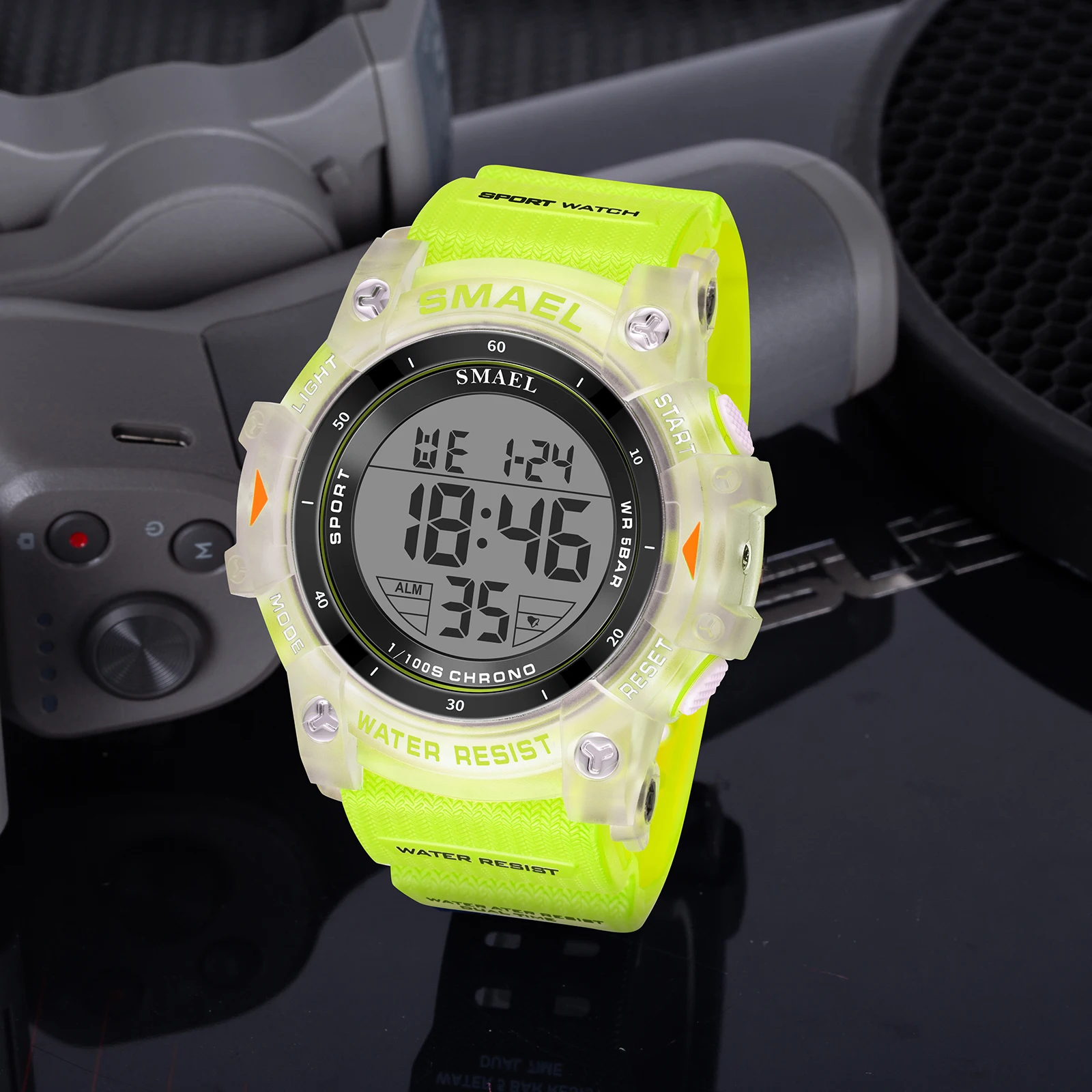 Digital Watch LED SMAEL Sports Watches Men's Wristwatch 50m Waterproof ...