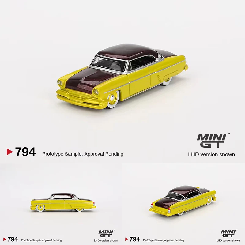 PreSale-MINIGT-794-1-64-Capri-Hot-Rod-1954-Lime-Yellow-Diecast-Model ...
