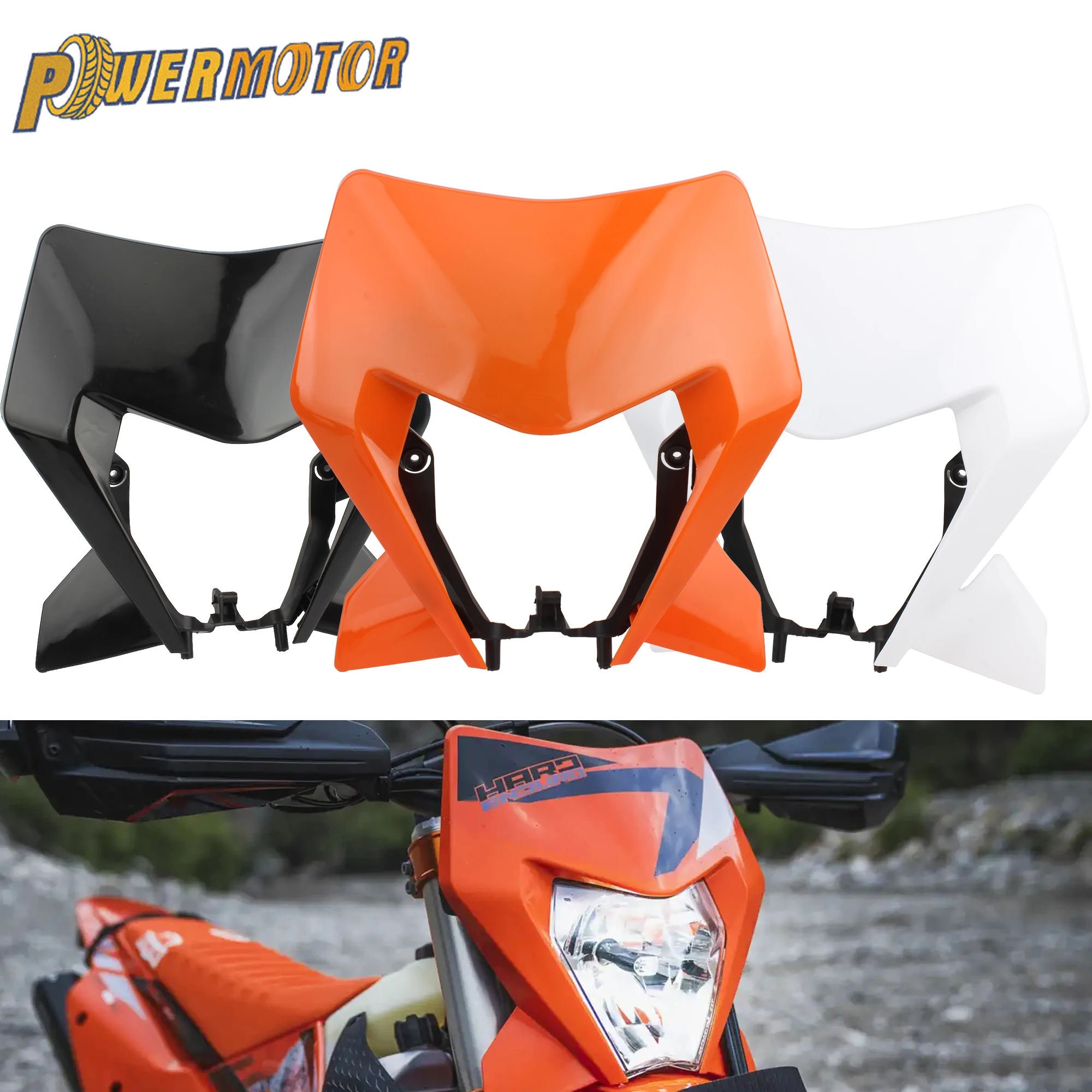 For-KTM-Headlight-Plate-EXC-300-Enduro-Motorcycle-Mask-SX-XC-SXF-XCF ...