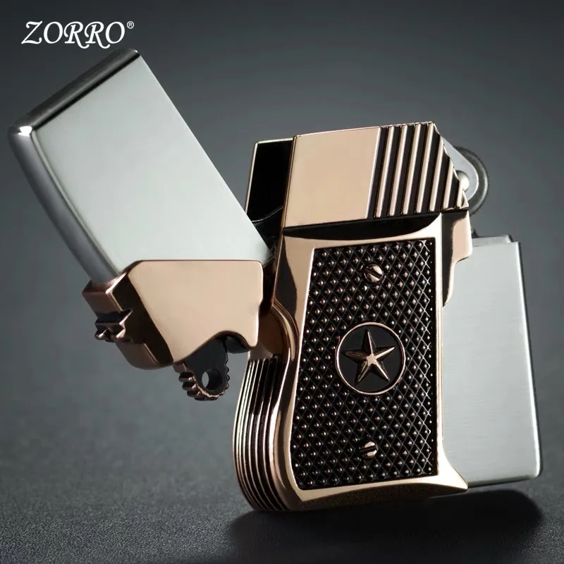 ZORRO Kerosene Lighter Unique BIU BIU Shape Copper Windproof Lighter ...