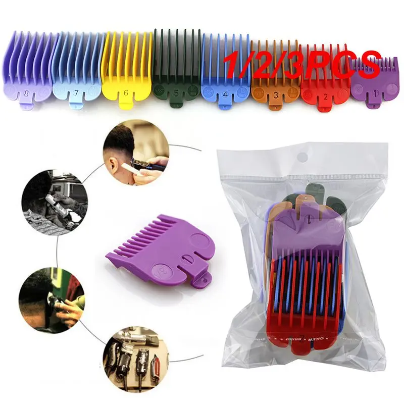 1-2-3PCS-Set-Colorful-Universal-Hair-Clipper-Guide-Limit-Combs-Trimmer ...