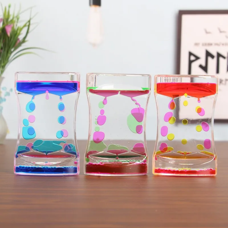 Creative-Dynamic-Oil-Droplets-Colorful-Two-color-Hourglass-Students ...