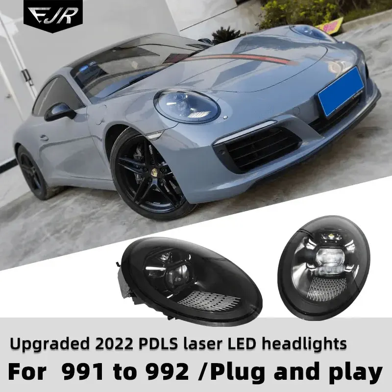 For-Porsche-911-LED-headlight-991-to-992-GT3RS-matrix-LED-daytime ...
