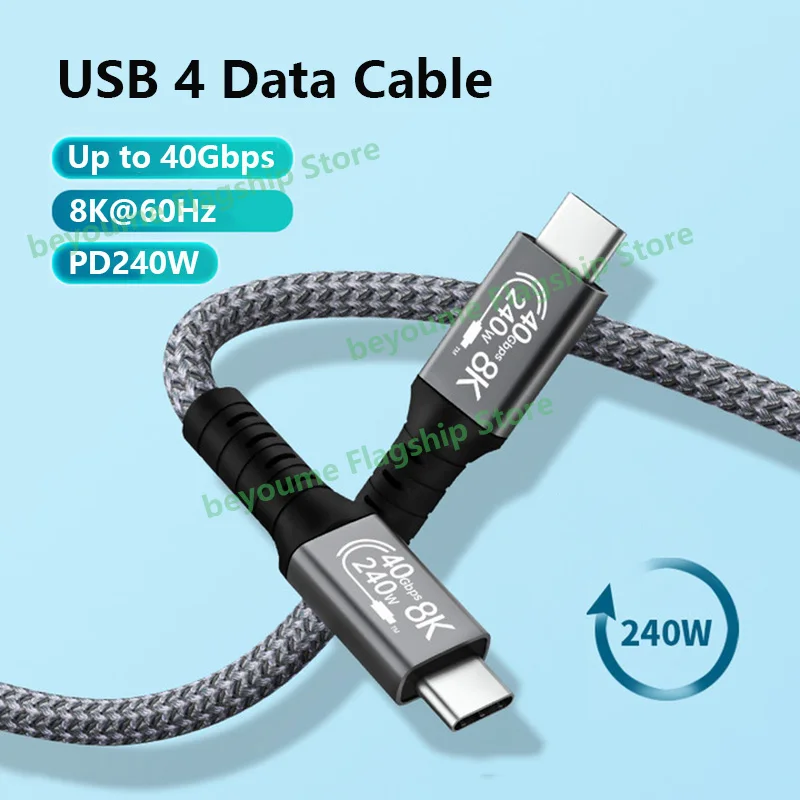 PD-240W-Fast-Charging-USB-4-Type-C-Cable-Thunderbolt-4-40Gbps-Data ...