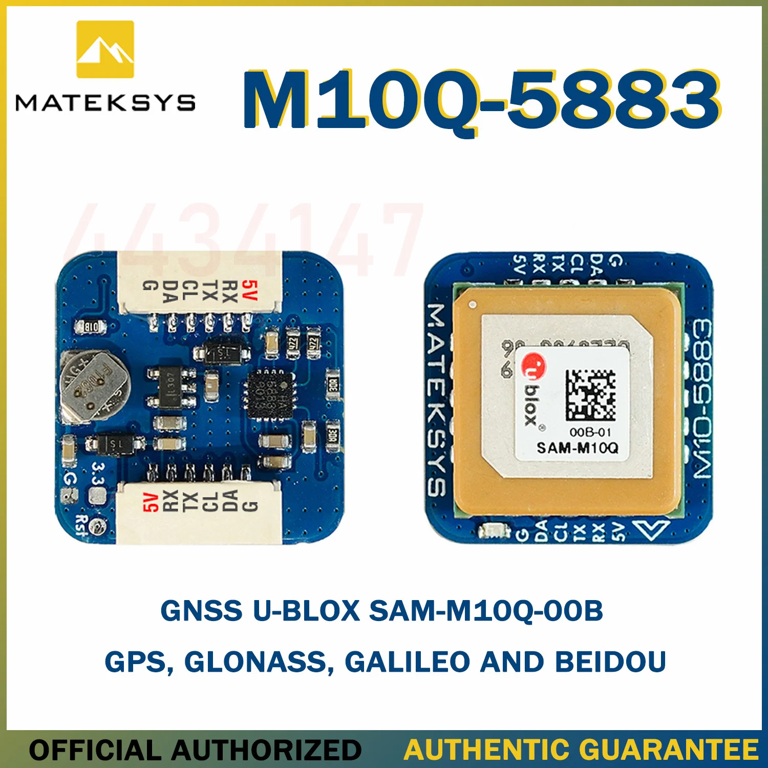Matek 시스템 GNSS M10Q 5883 U Blox M10 GPS, 나침반 QMC5883L 모듈 포함, FPV 레이싱 ...