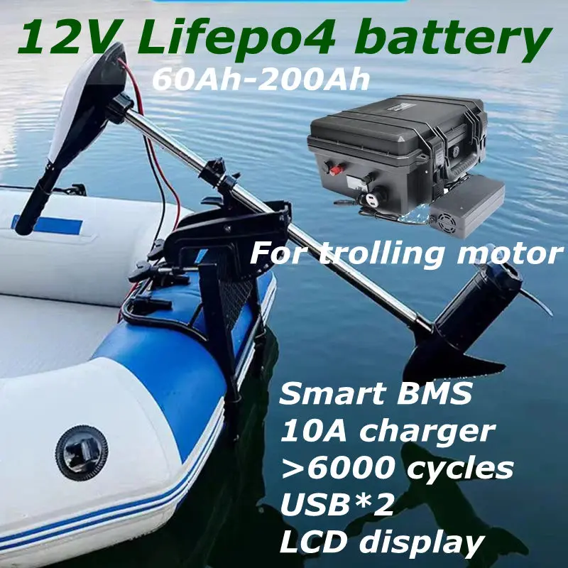 12V 60Ah 80Ah 100Ah 120Ah 150Ah 200Ah Lifepo4 Lithium Battery with ...