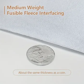 1 Roll, Iron-On Fusible Fleece Interfacing For Sewing Crafting Quilting ...