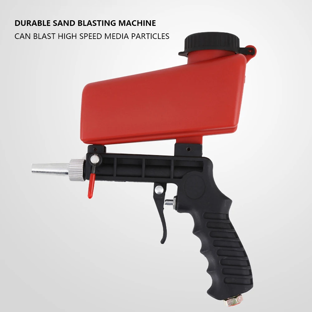 90psi-Pneumatic-Sandblaster-Spray-Gun-Handheld-Adjustable-Air-Sand ...