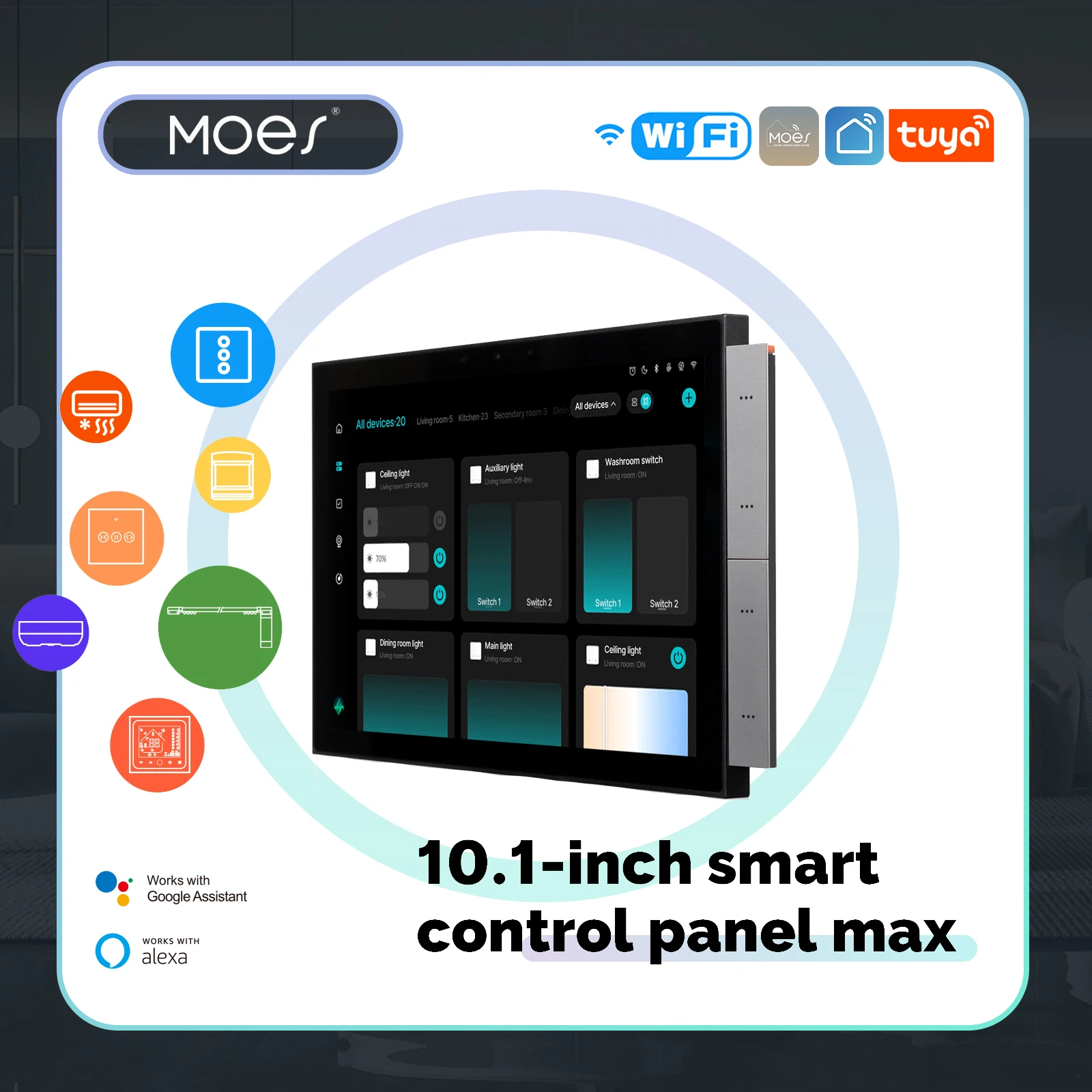MOES-Tuya-Smart-Home-Control-Panel-Max-10-1inch-Touch-Screen-with ...