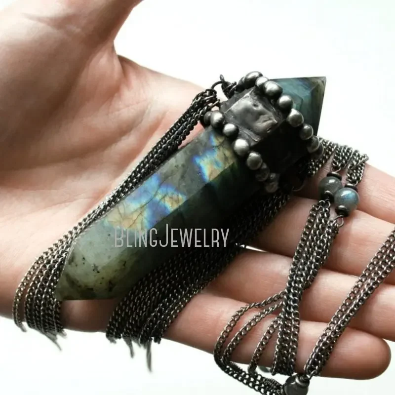 10pcs-Labradorite-Crystal-Point-Talisman-Witch-Wicca-Goth-Gothic ...