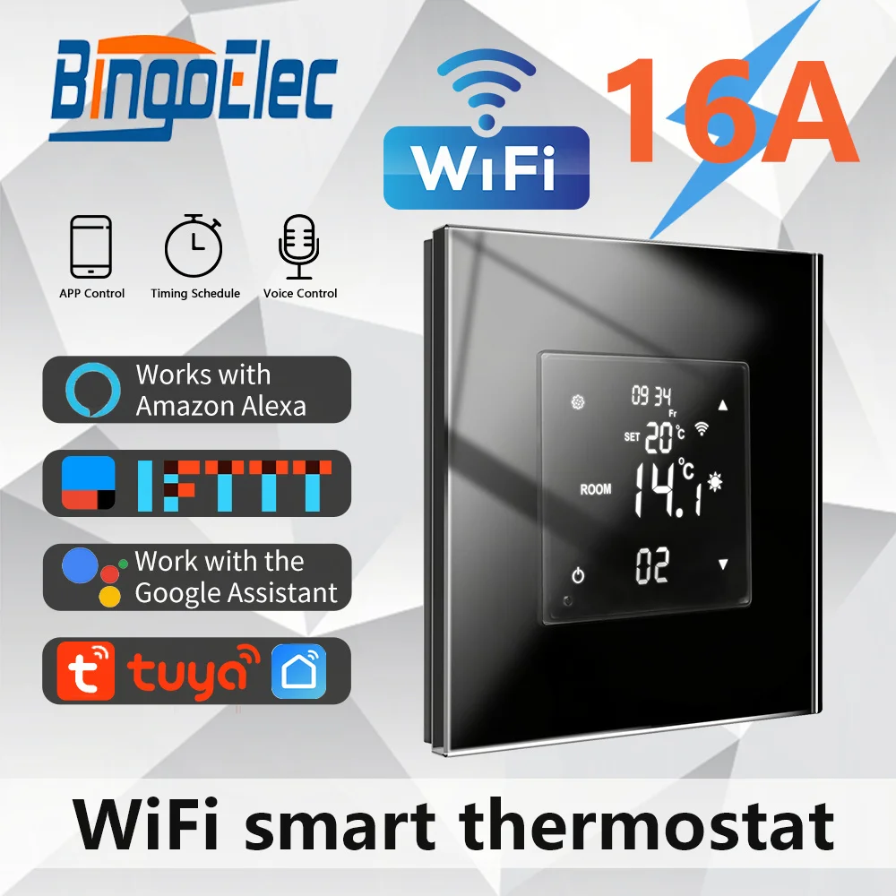 Capteur de température,Tuya Wifi Zigequation Thermoandrefor Smart Home,Chauffage,Contrôleur de ...