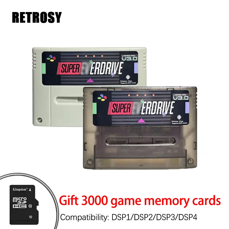 DIY Super DSP Cartridge snes Version Plus 3000 in 1 Rev 3.0 Video Game ...