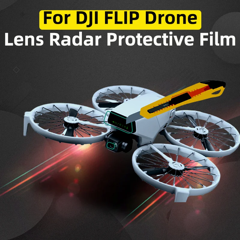 For DJI FLIP Drone Gimbal Camera Lens Radar Protective Film Body Sensor ...