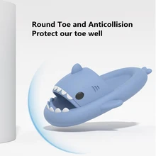 Home Slippers Cloud Women Shark Clapper Summer Soft Sandal Non Slip ...