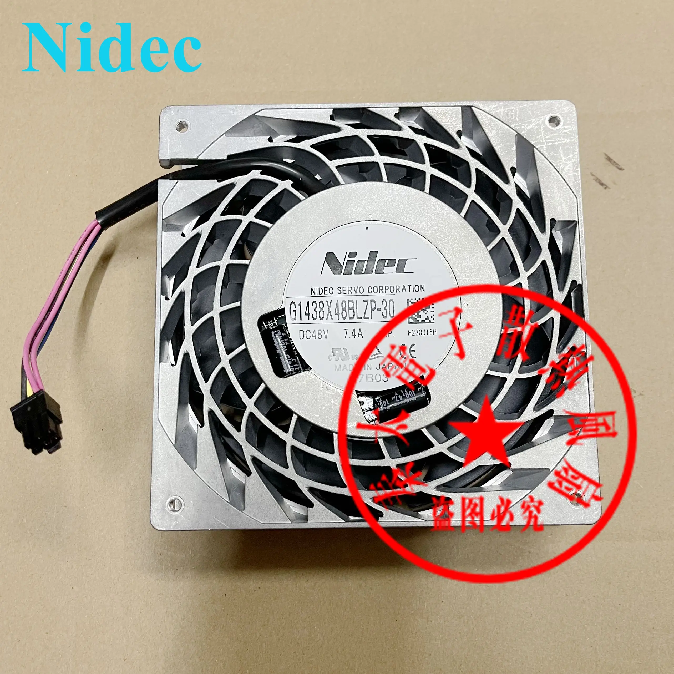 Nidec G1438X48BLZP-30 DC 48V 7.4A 134x134x38mm 4-Wire Server Cooling ...