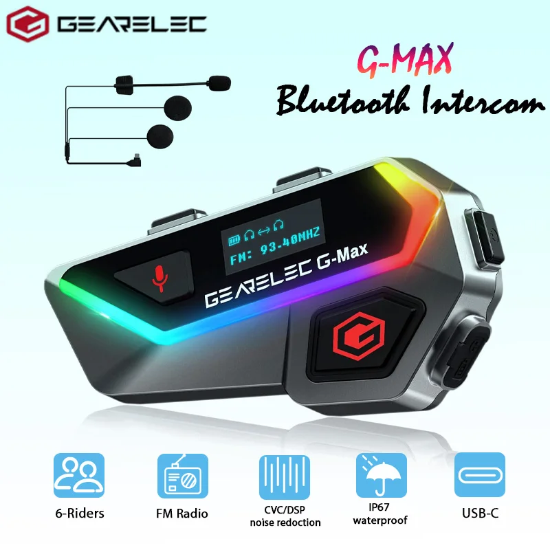 GEARELEC-g-max-intercomunicador-Bluetooth-para-casco-de-motocicleta ...