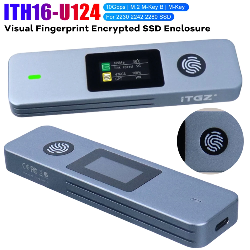 SSD Enclosure M-Key B & M Key Solid State Disk Box Visual Fingerprint ...