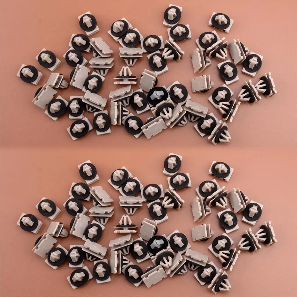 100Pcs Rocker Panel Moulding Clip Exterior Trim Fastener 68172491AA Fit ...