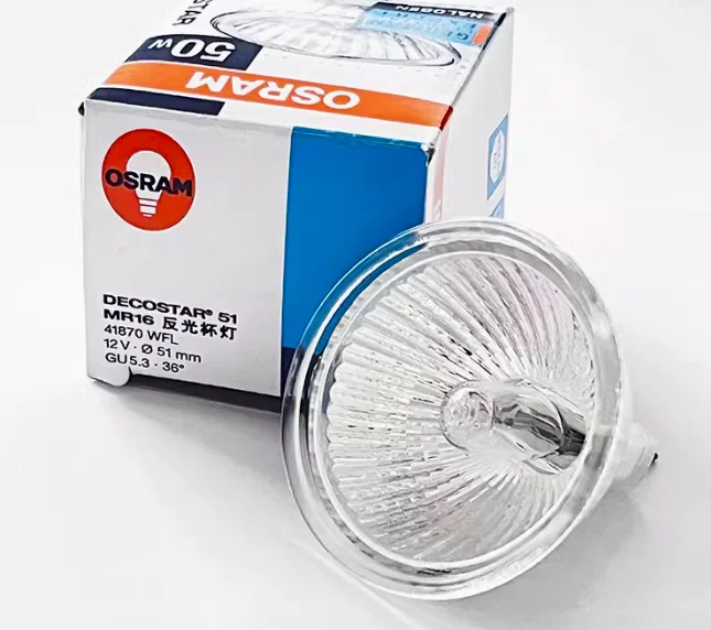 OSRAM 41870WFL 12V 50W 36° GU5.3 Halogen Lamp 41870 WFL MR16 51mm Bulb ...