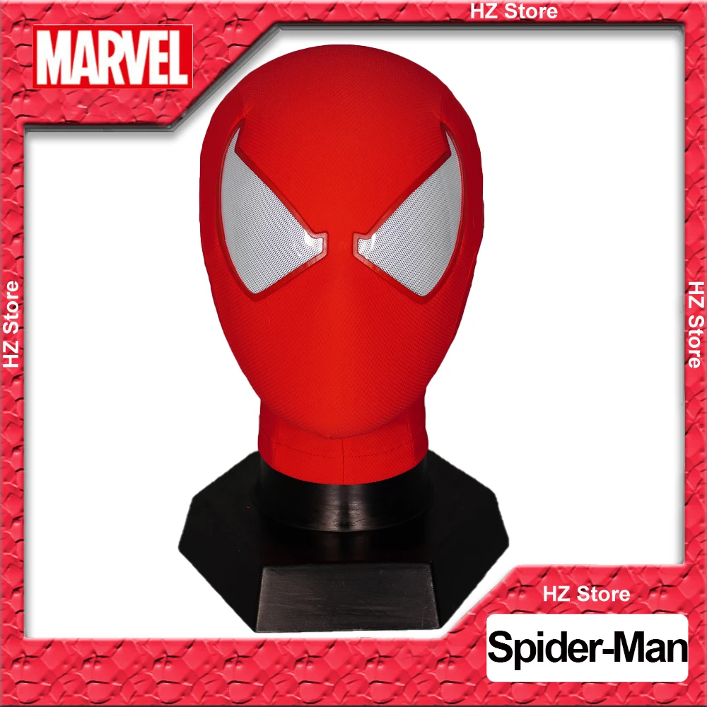 Marvel-Scarlet-Spiderman-Mask-with-Faceshell-1-1-3D-Handmade-Halloween ...