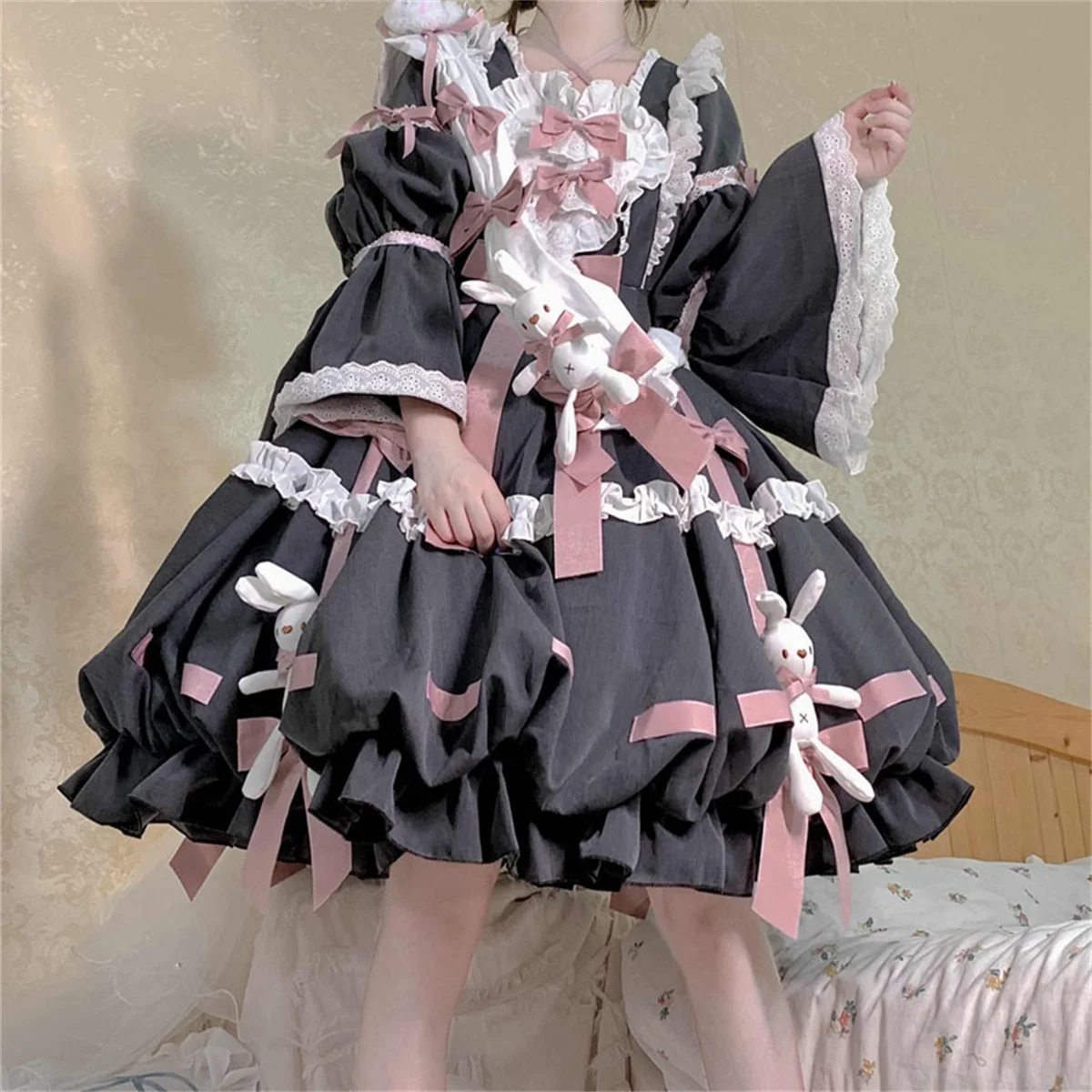 Japanese-Style-Cosplay-Lolita-Cute-Girl-OP-Kawaii-Sweet-Lolita-Plush ...