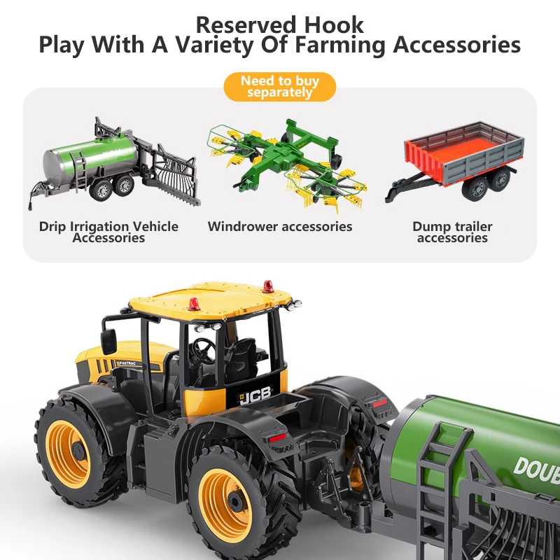 Double-E-1-16-RC-Farm-Tractors-Trailer-Radio-Controlled-Cars-Farming ...