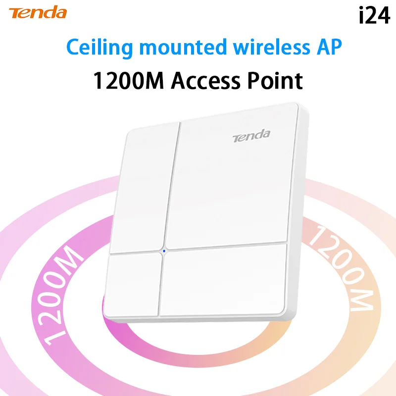 Tenda I24 Wireless Ap Gigabit Dual-band Ac1200 Wave 2 Gigabit Access ...