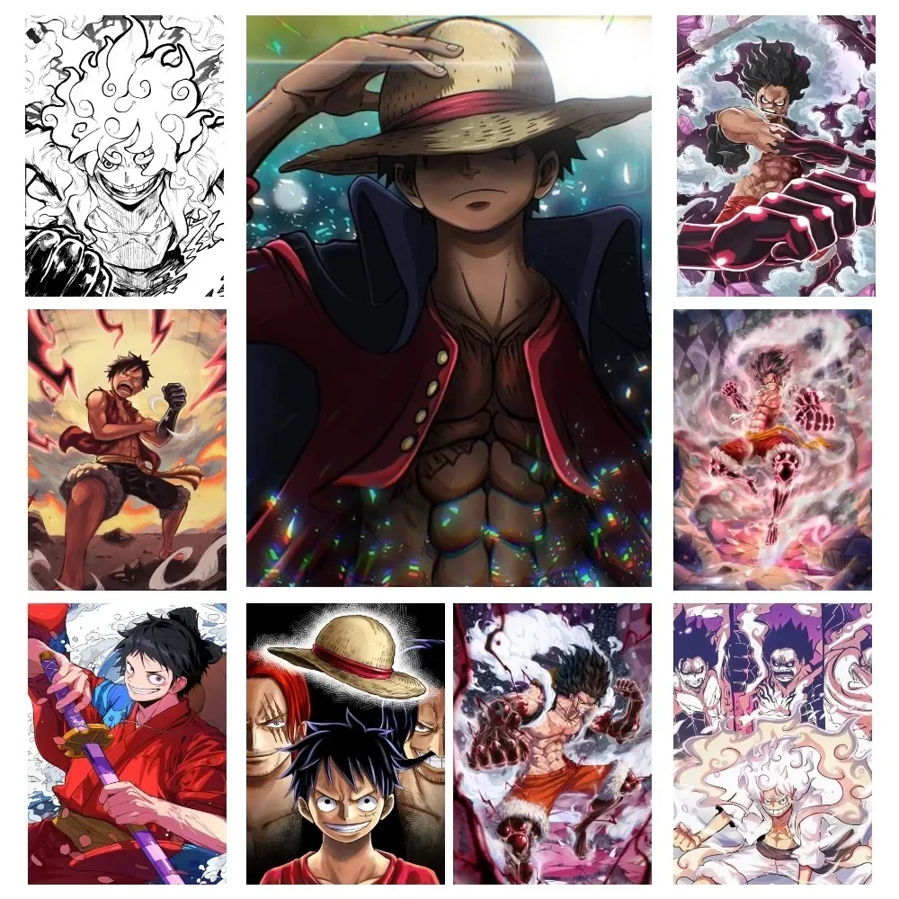 Japanese-Anime-One-Piece-Luffy-Poster-Wall-Art-Home-Decor-Room-Decor ...