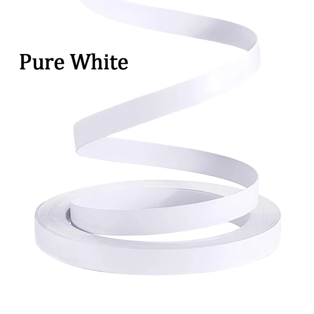 PVC Edge Banding White Non Glued Flexible Durable Wood Veneer Edge for ...