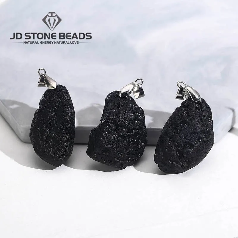 1pc Natural Meteorites Pendant Wholesale Natural Lava Stone Pendant ...