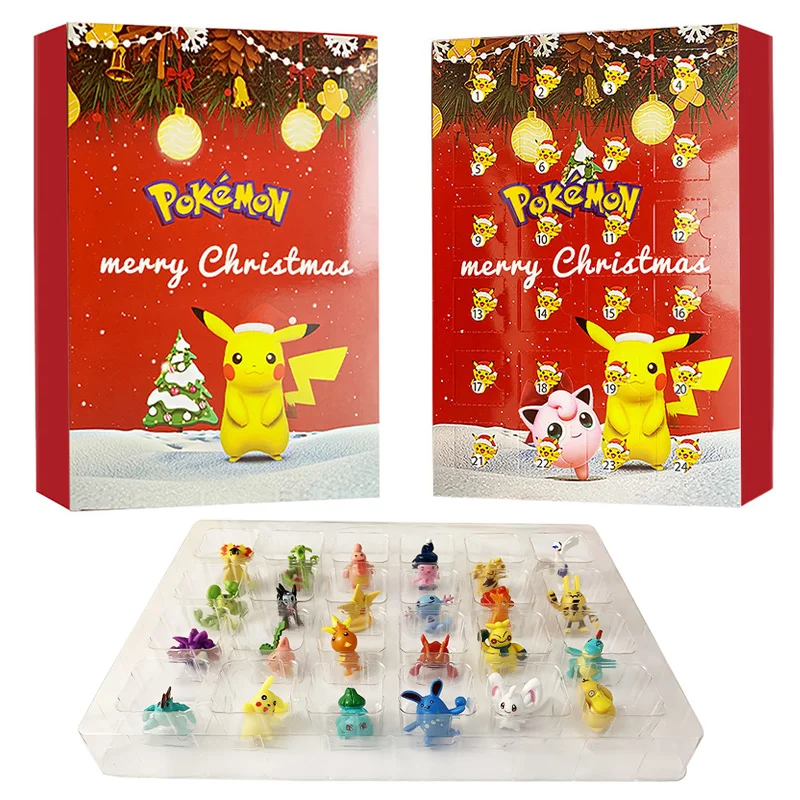 Pokemon Advent Calendar Box Random Pikachu Charizard Anime Action ...