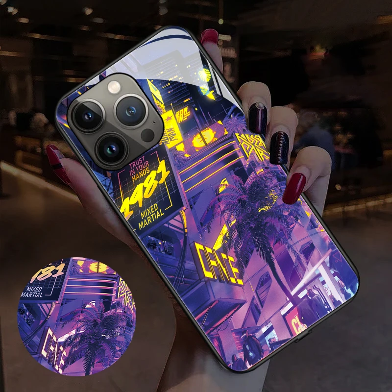 Smart-Luminous-Phone-Case-for-Realme-Cyber-Punk-Style-Flashing-Cover ...