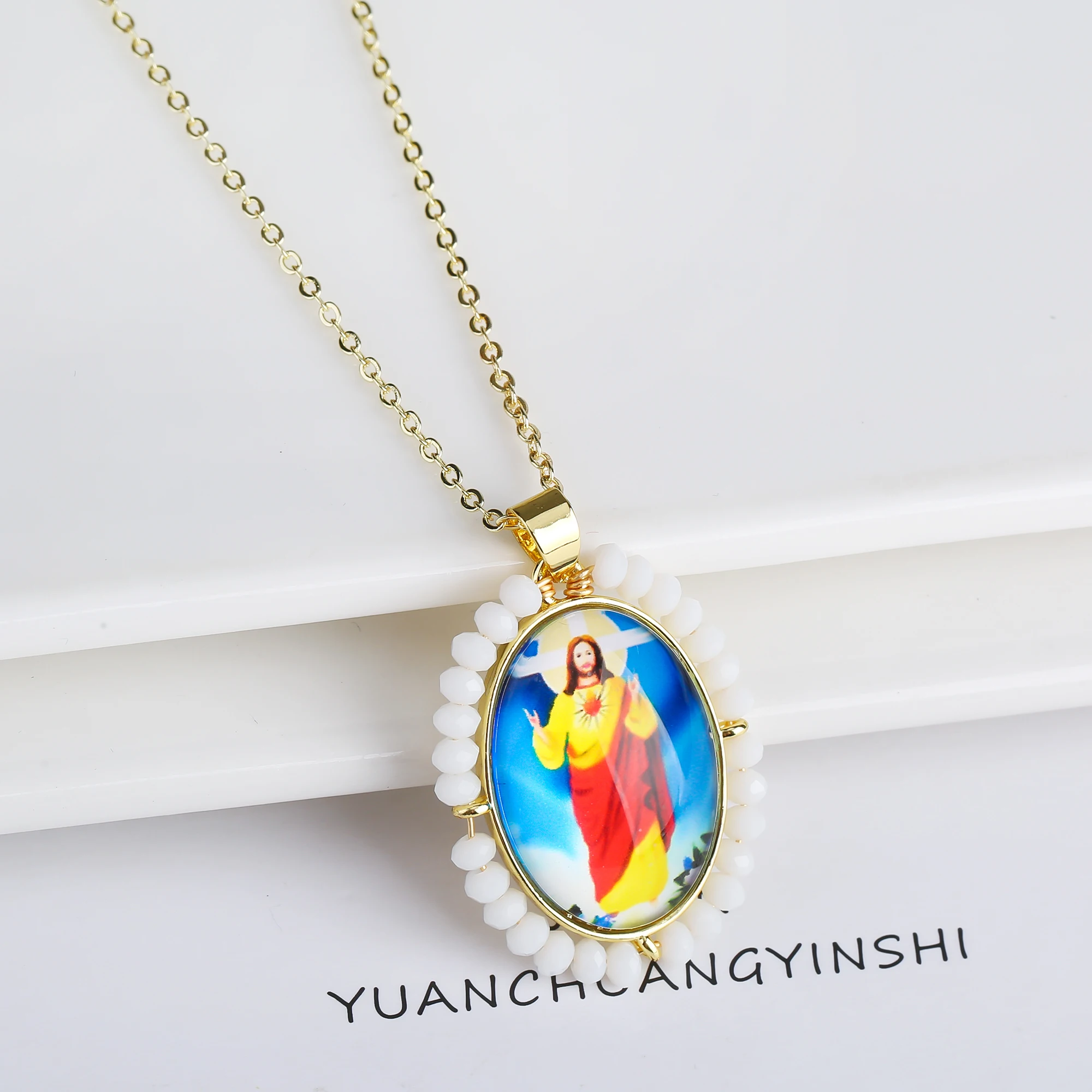 8-Style-Christian-Catholic-Religious-Figures-Pendant-Necklace-Classic ...