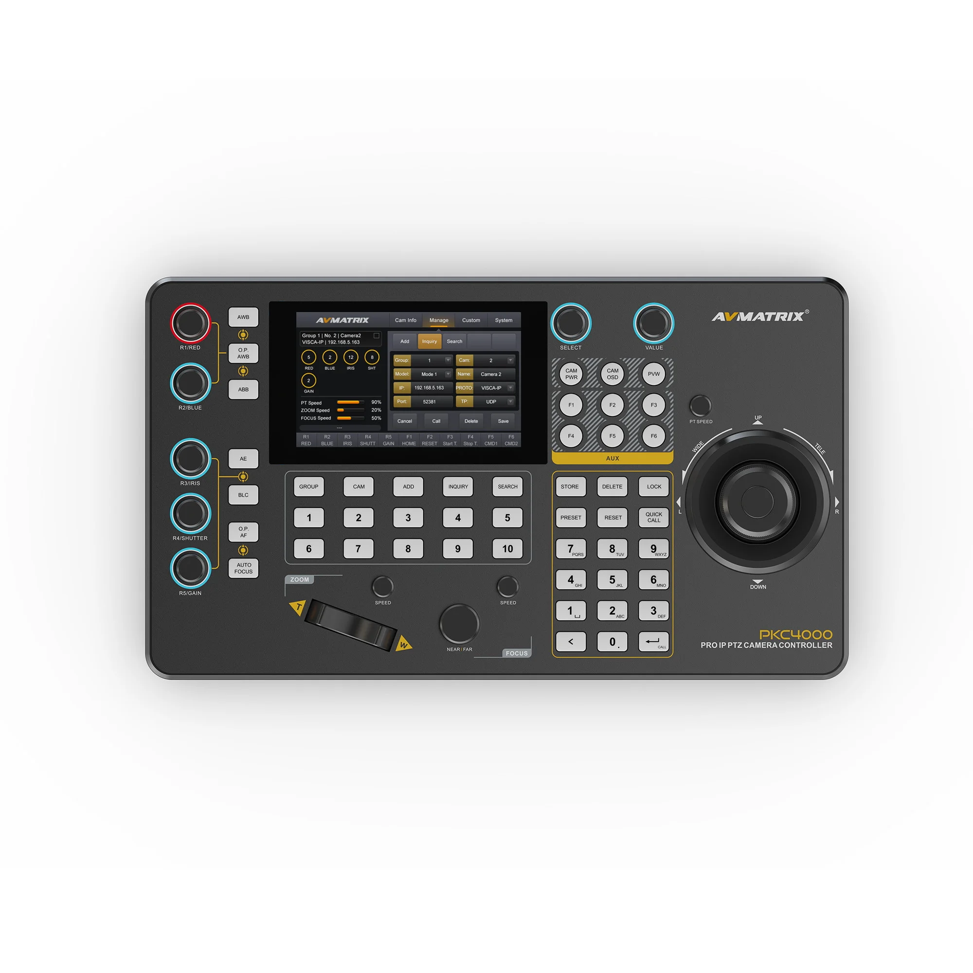 AVMATRIX-PKC4000-5-Touch-Screen-PTZ-Camera-Controller-NDI-RTSP-ONVIF ...