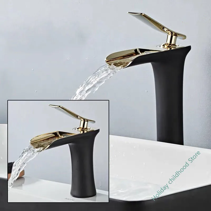 Black-platform-upper-basin-lower-basin-faucet-bathroom-basin-faucet-hot ...