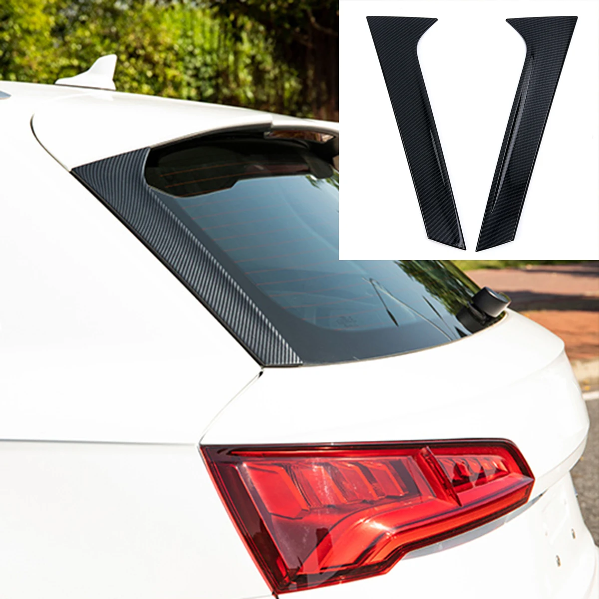 For-Audi-Q5-FY-SQ5-2017-2018-2019-2020-2021-2022-ABS-Carbon-Fiber-Car ...